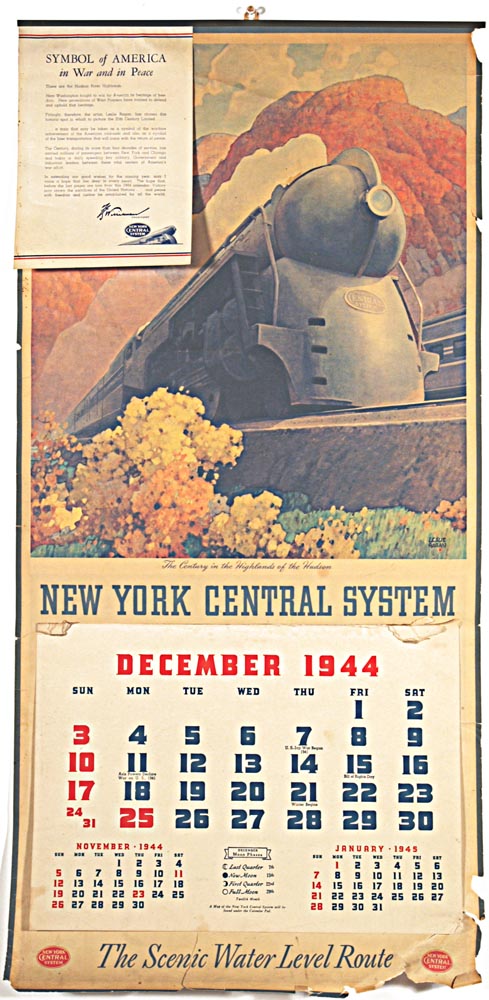 New York Central Calendar