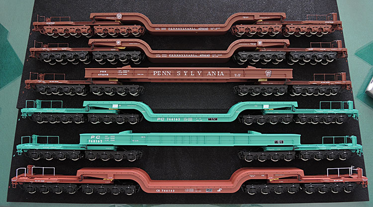 Modeling a KRL 304 Type FM Heavy Duty 10-axle flatcar in O scale (three ...